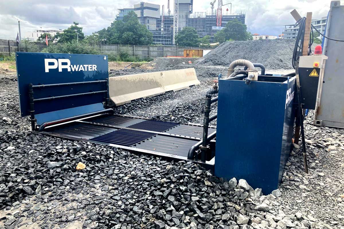 Truck Wheel Wash for Construction Sites | PR Water Australia